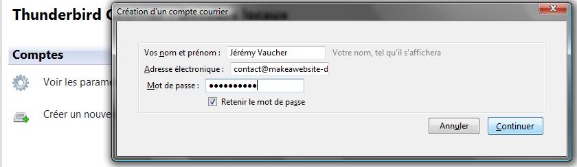 Comment configurer un compte POP sur Thunderbird