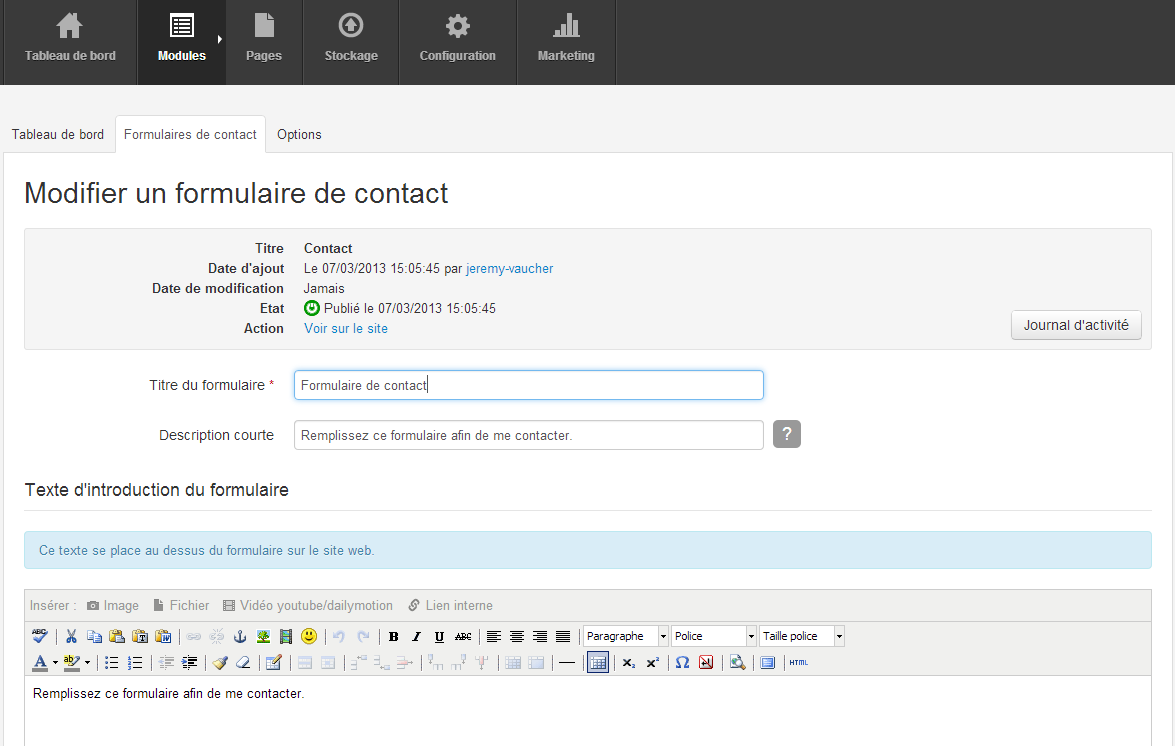 Comment personnaliser un formulaire de contact Comment personnaliser un formulaire de contact
